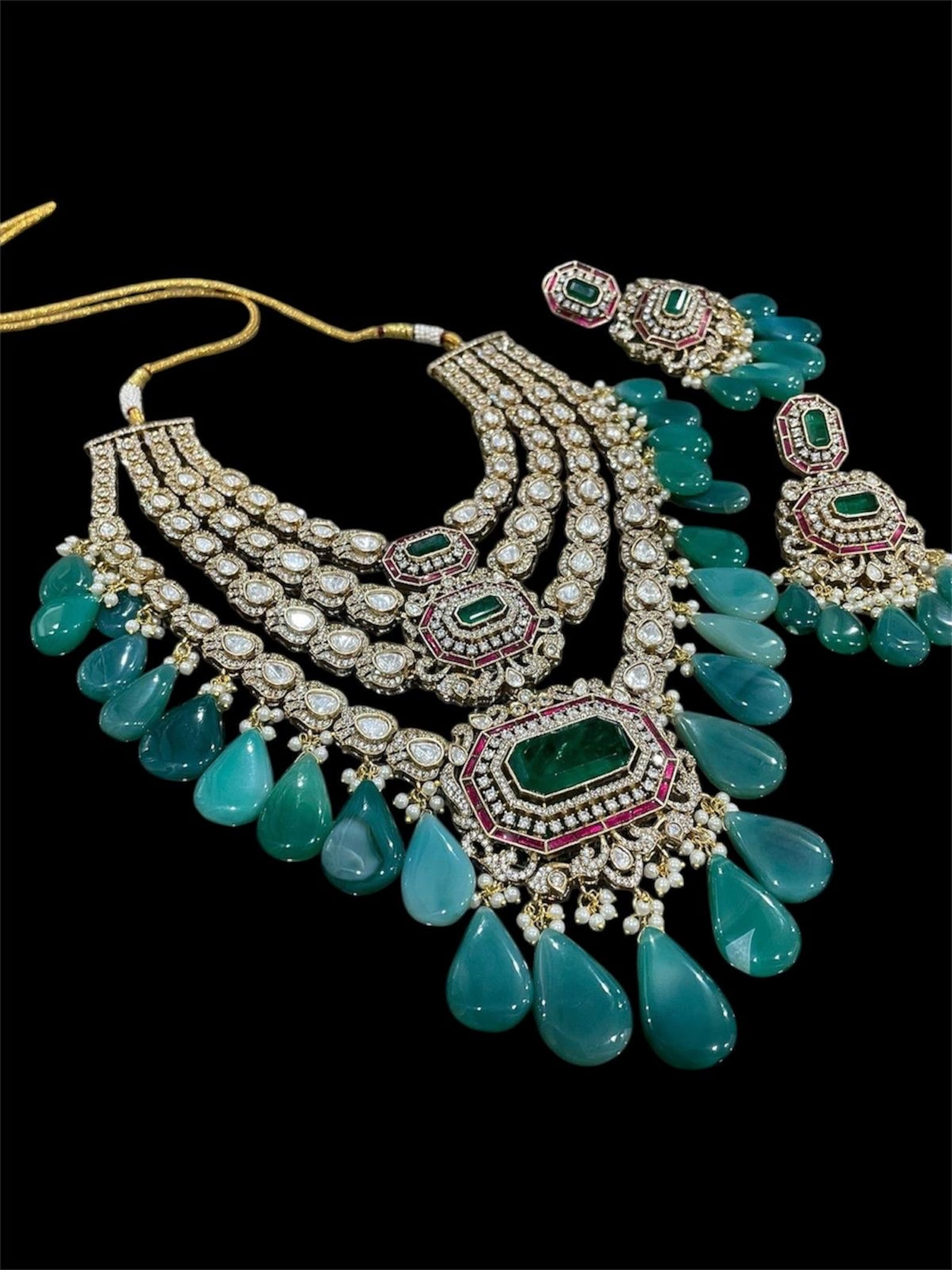 Royal Uncut Polki Kundan Necklace/ Sabyasachi Inspired Doublet and ...