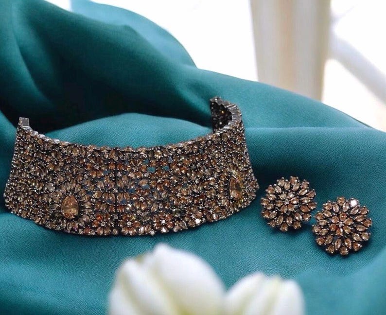 Sabyasachi Victorian Alia Bhatt Inspired Kundan Polki Diamond Heavy ...
