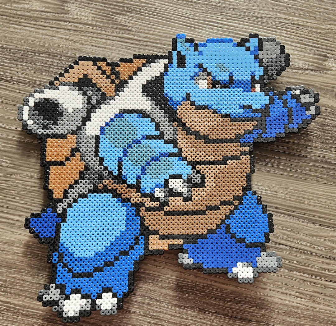 Blastoise Pokemon Pixel Art Made With Hama Perler/beads - Etsy