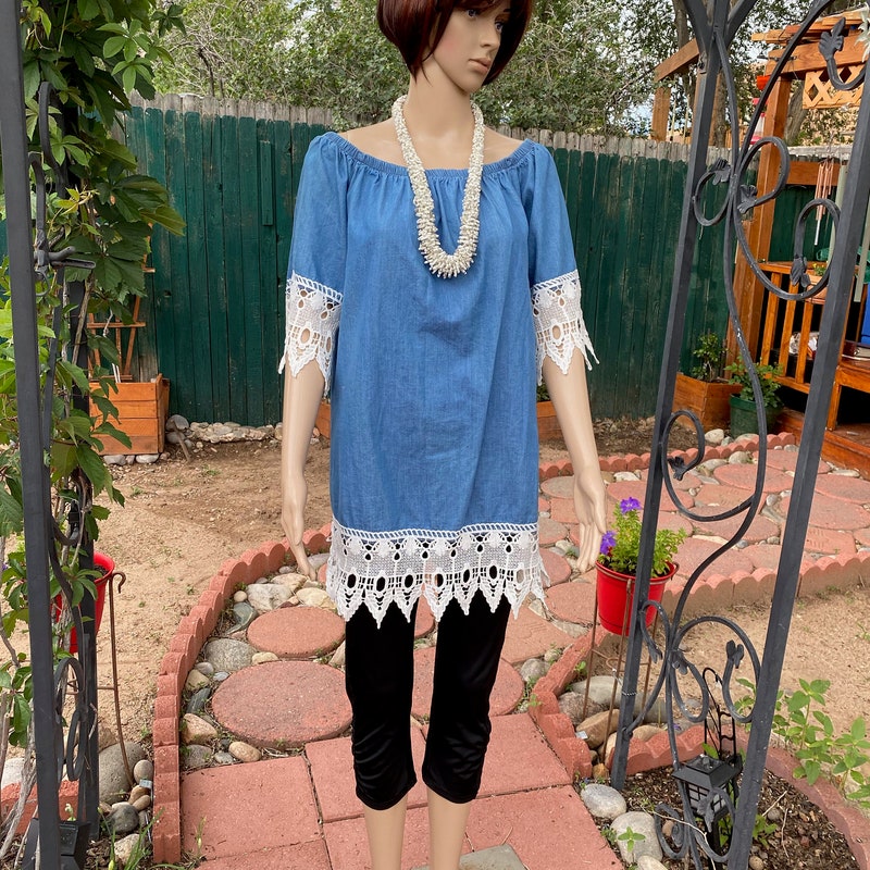Denim Tunic - Etsy