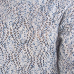 Mohair and Acrylic Ice Blue Knit Pull Over Turtle Neck Sweater - Etsy