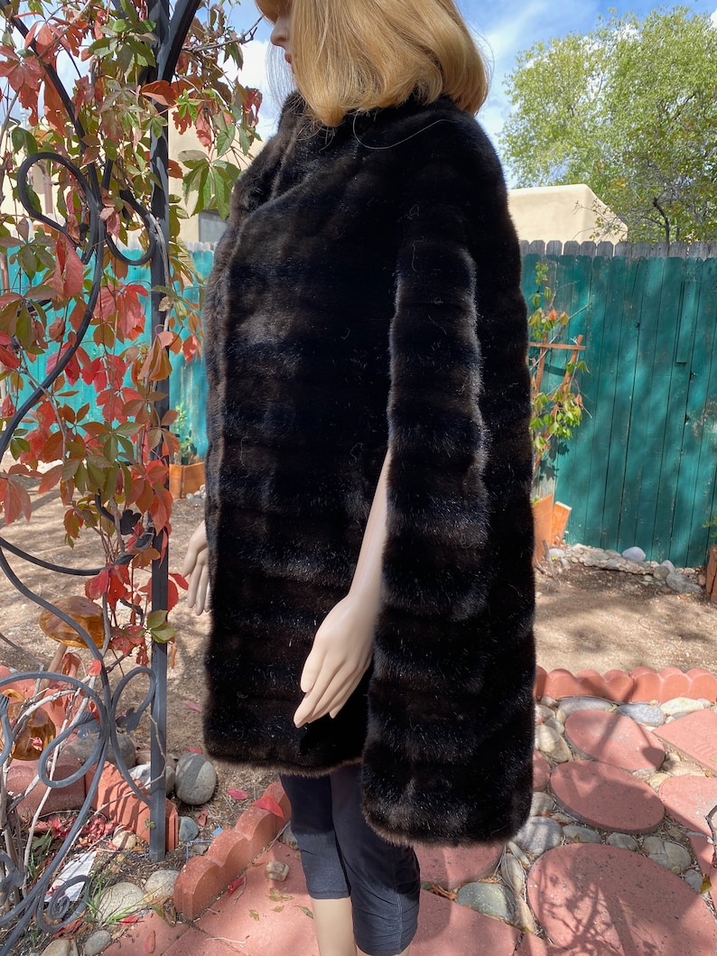 VINTAGE 70's Awesome Faux Fur Cape, With Hand Slits, High Neck, and ...