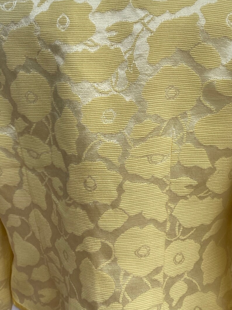 Vintage 60s Yellow Crop Jacket With 3/4 Sleeves and Front - Etsy