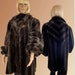 VINTAGE 90'S Faux Dark Mink Fur Mid Length Coat. - Etsy