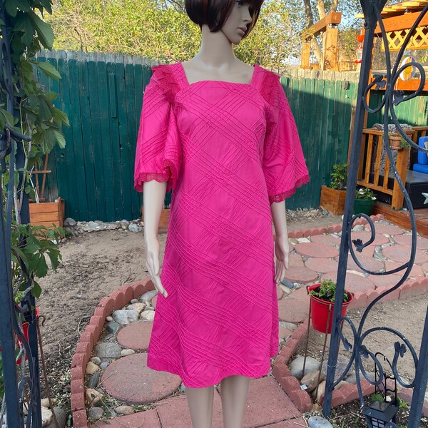Magenta Dress - Etsy