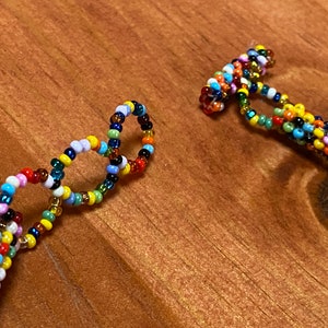 BOHO /hippie Awesome Multi Strands Rainbow Colors Mixed Beads Bib ...