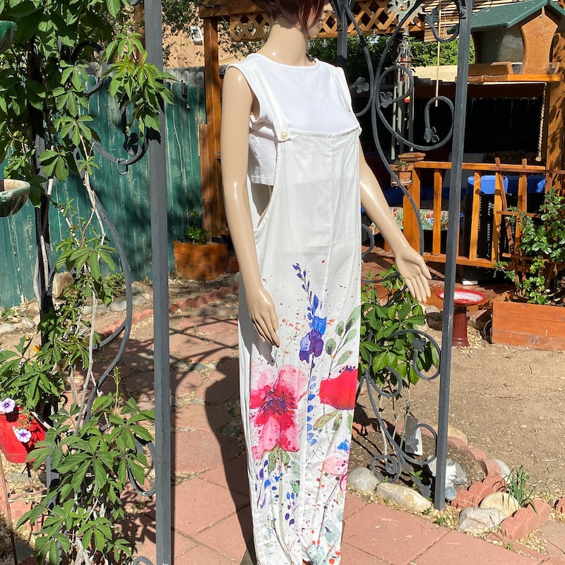 Women Flower Overalls - Etsy