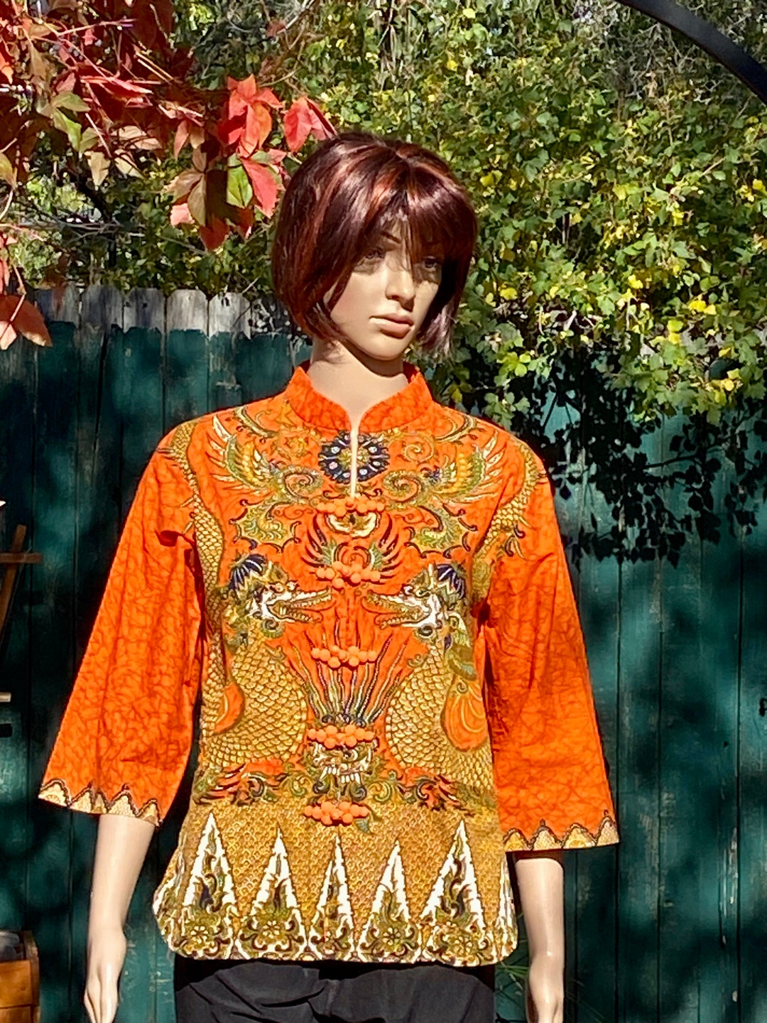 RARE FIND - Vintage 50's-60's THAI Cotton Jacket, Pockets, Mid Sleeves ...