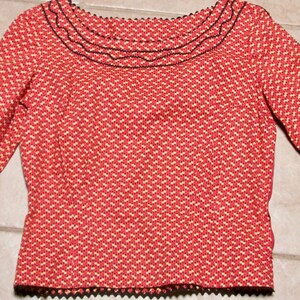 Vintage 50's Small Size Orange Paisley Western Blouse - Etsy