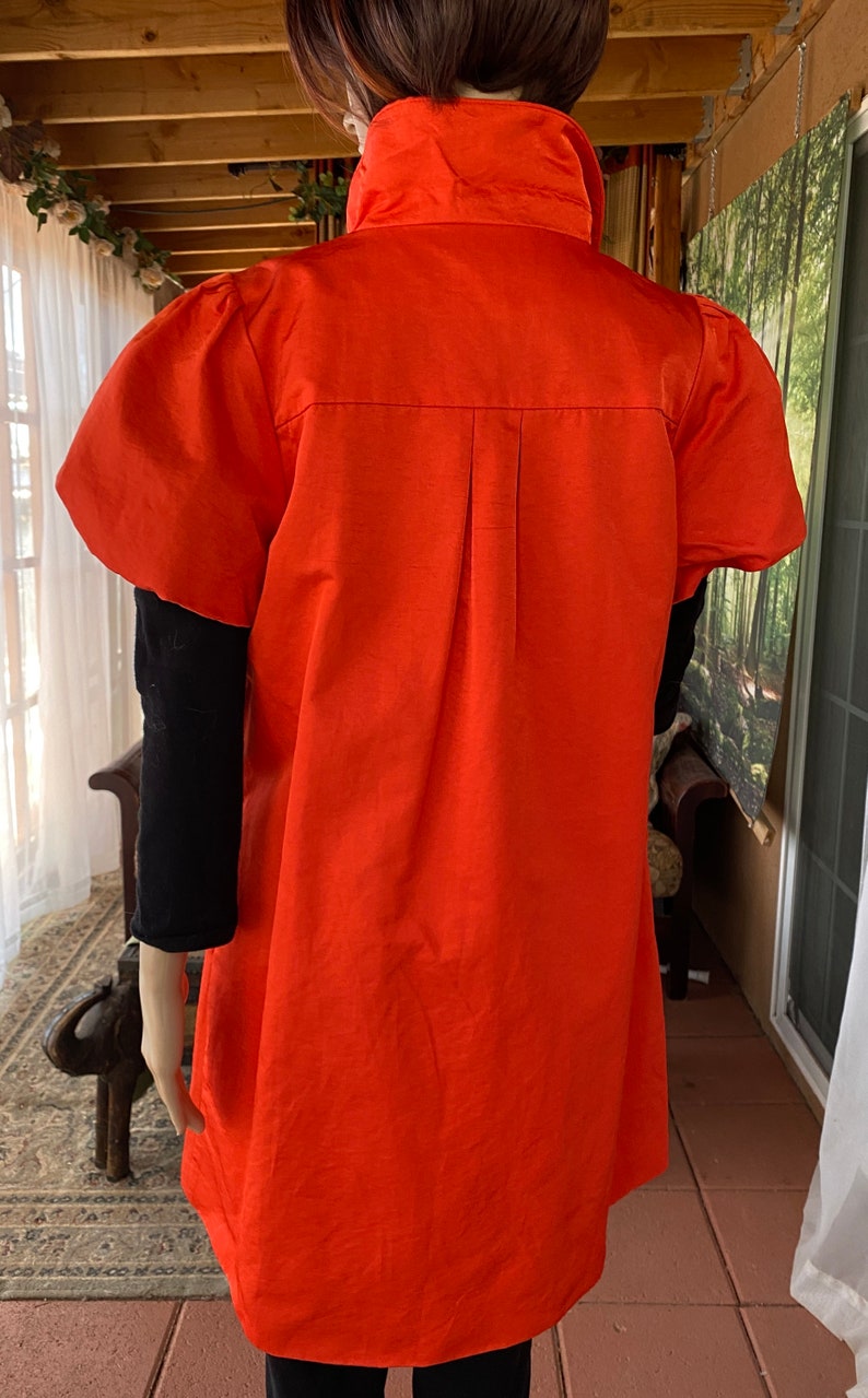 Vintage 60's Inspired - Bright Red Baby Doll Style Spring Light Coat ...