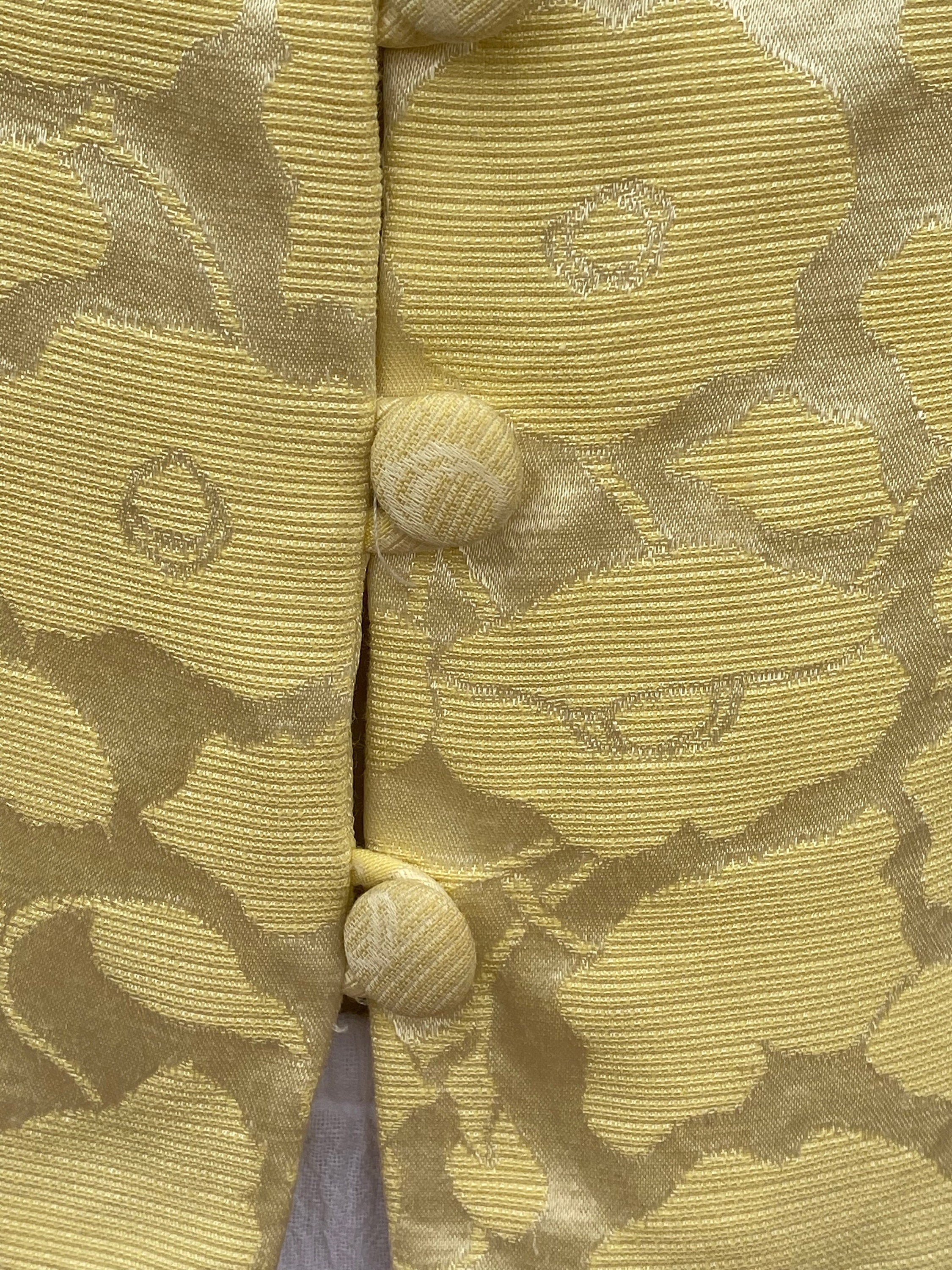 Vintage 60s Yellow Crop Jacket With 3/4 Sleeves and Front - Etsy