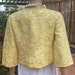Vintage 60s Yellow Crop Jacket With 3/4 Sleeves and Front - Etsy