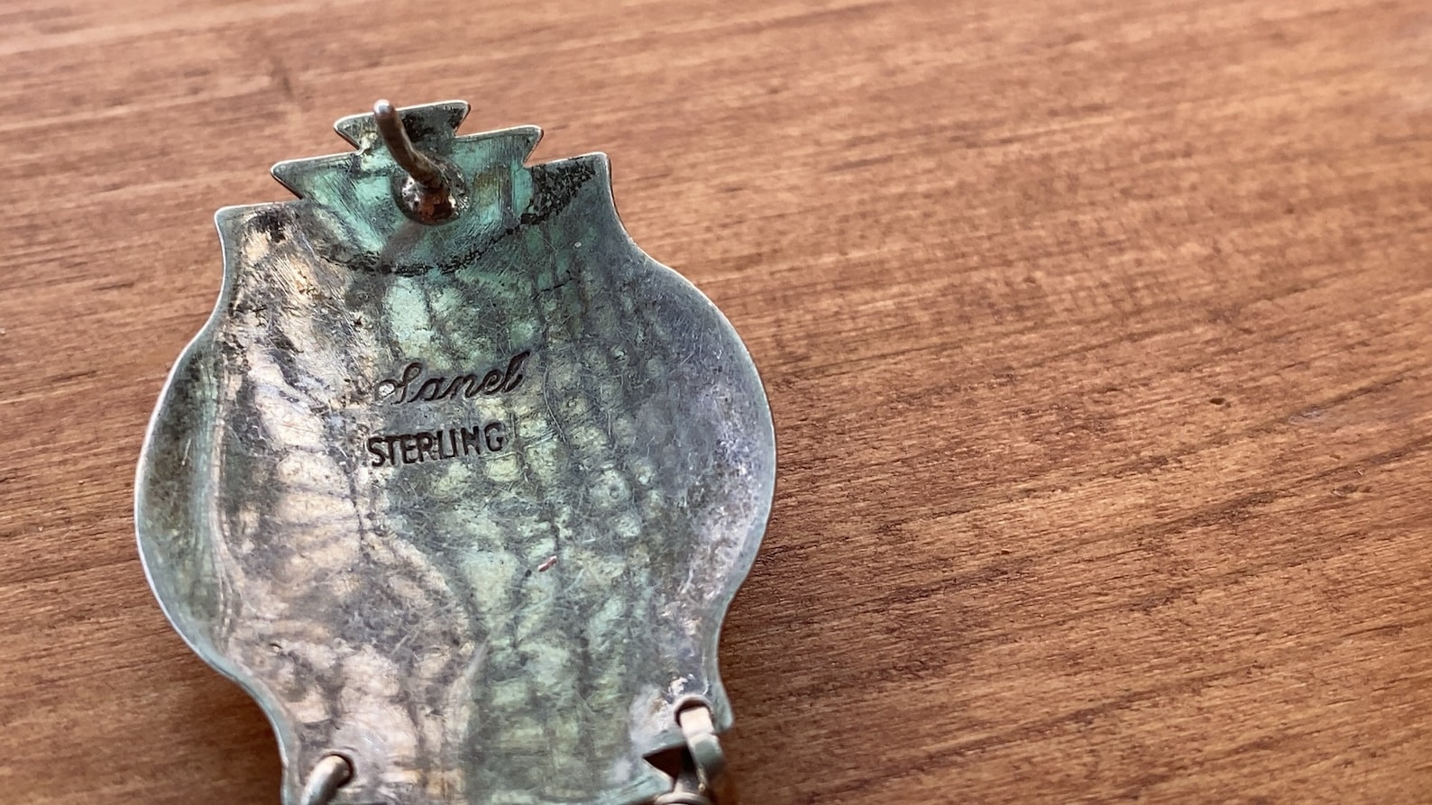 Vintage 80's BETTY SANEL Sterling Silver 3 D Etched Bear Design ...