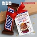 Snickers Candy Tag | Thank You for All the Snickers and Joy | Printable ...