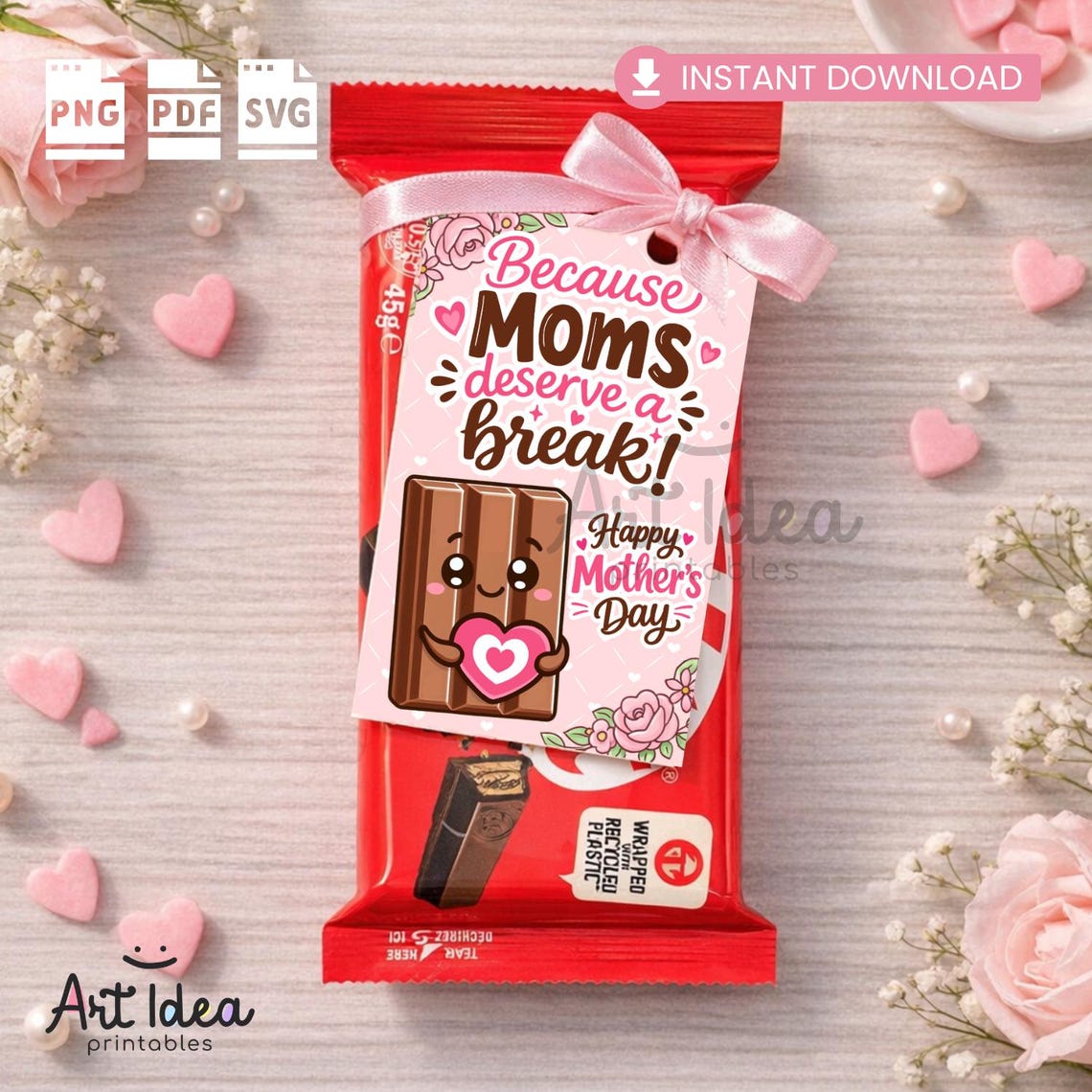 Mothers Day Chocolate Bar Wrapper | Because Moms Deserve a Break ...