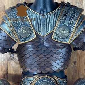 Handcrafted Horseman Scale Armor Set – Custom Leather Warrior Armor for ...