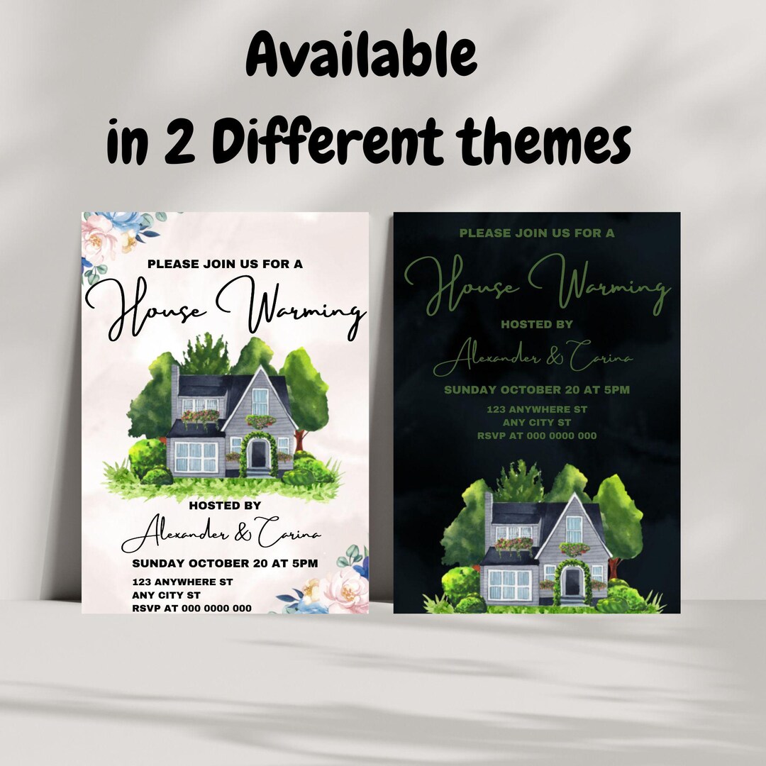 Editable House Warming Invitation, House Warming Party, Modern ...