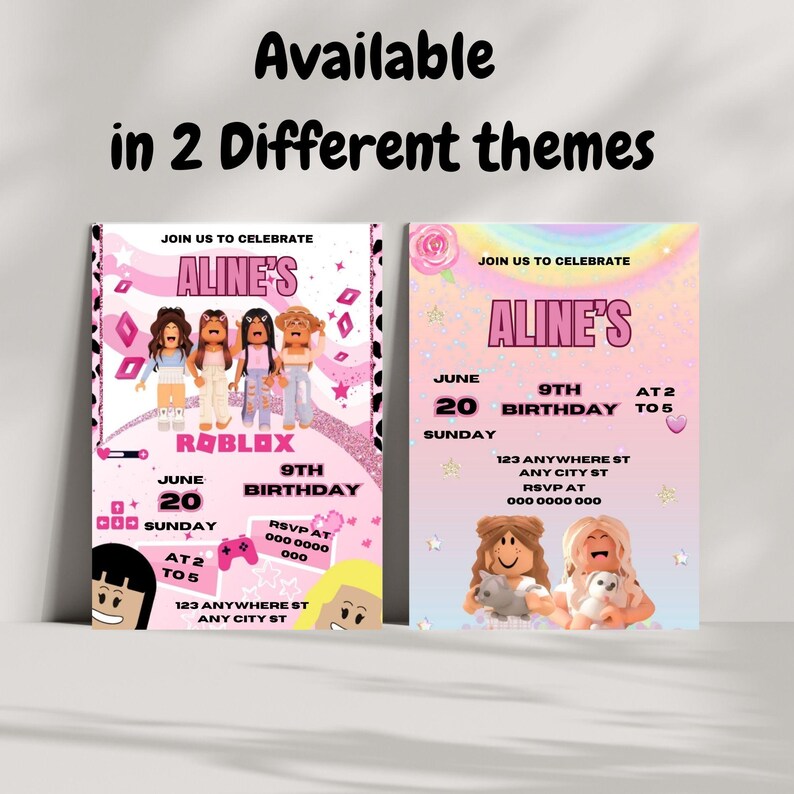 Personalised Roblox Birthday Card | Greeting Card Boy Girl | Roblox ...