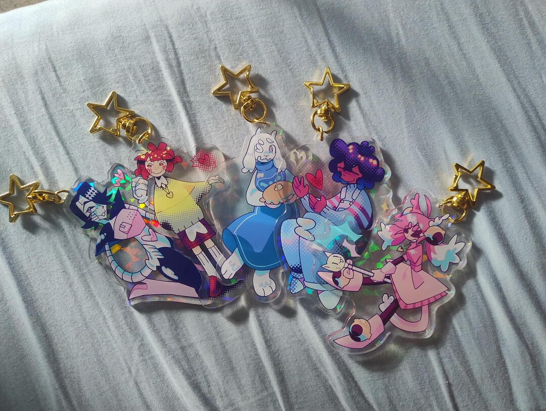 Clear Acrylic Undertale Keychains - Etsy
