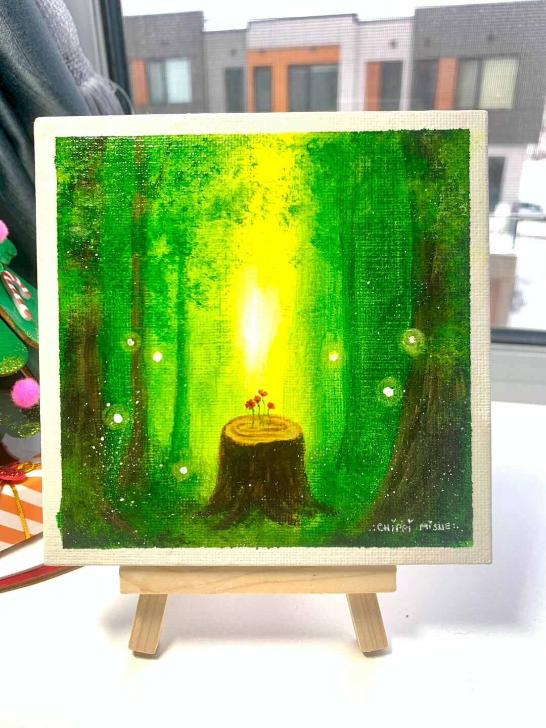 Acrylic Painting | Rain Forest Painting | Decoration for Living Room ...