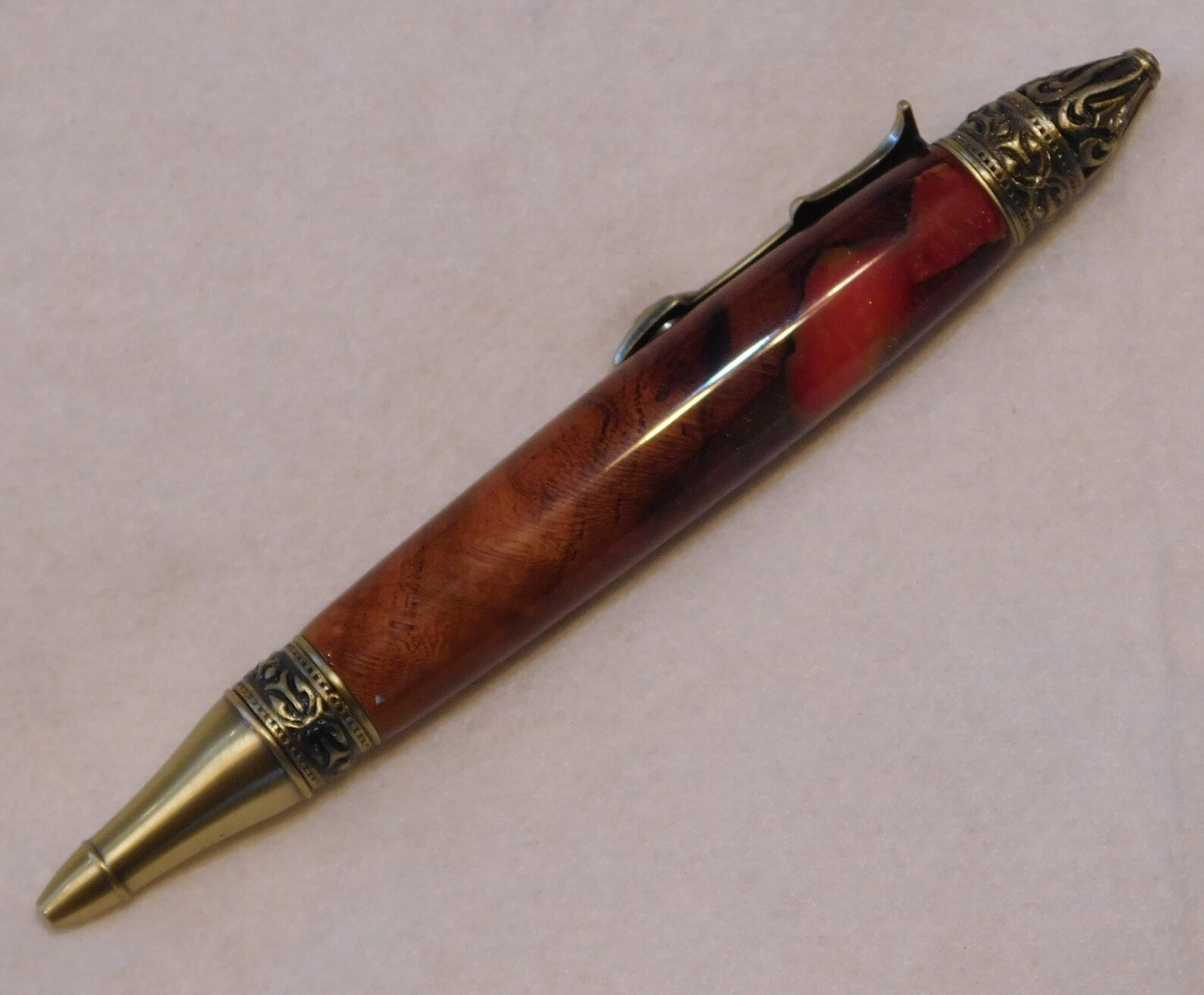 Handcrafted Phoenix Rising Twist Pen in Antique Brass & - Etsy