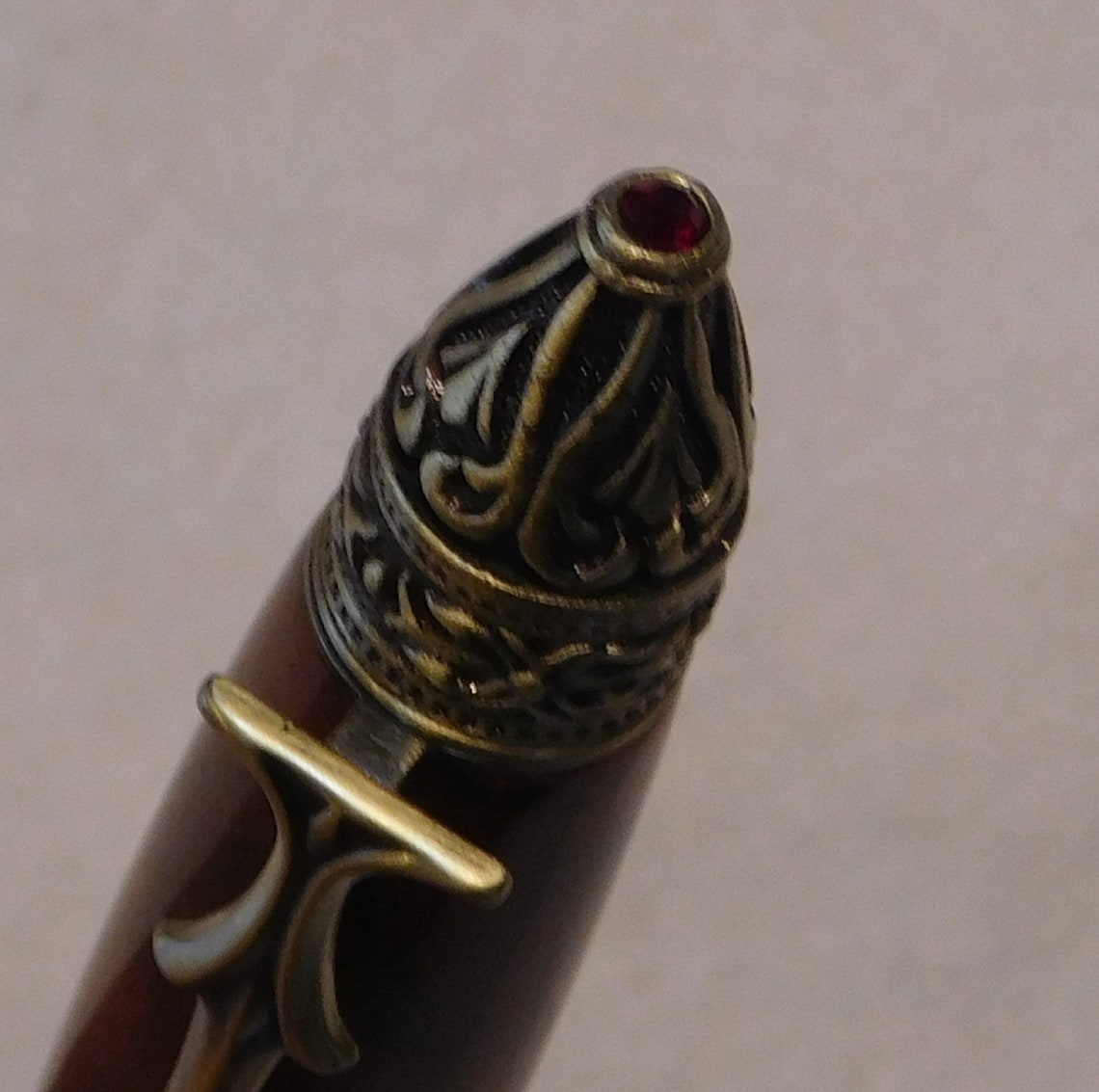 Handcrafted Phoenix Rising Twist Pen in Antique Brass & - Etsy