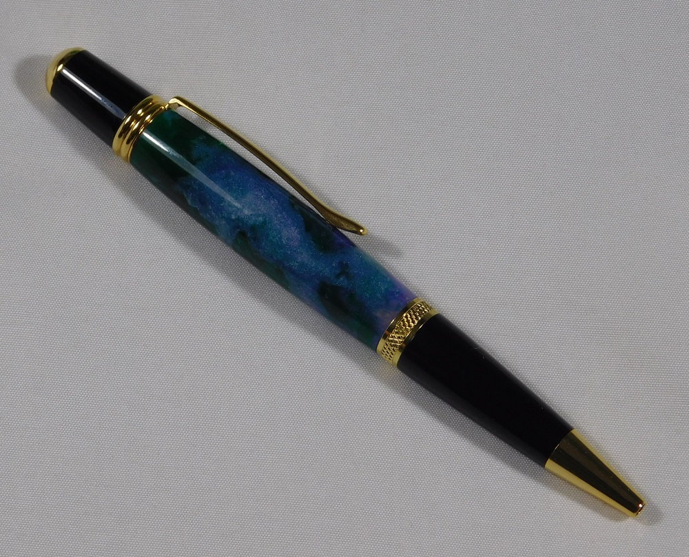 Handmade Wall Street Ll Pen Made With Shopmade Acrylic in Gold - Etsy