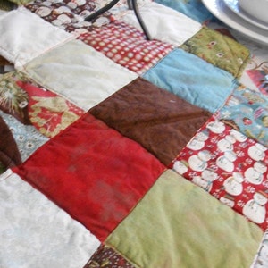 Table Runner, Zig Zag Design, Red,table Topper, Machine Quilted,table ...