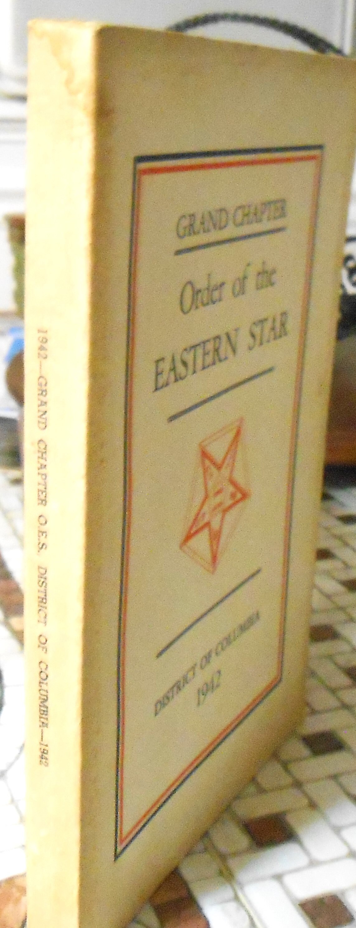 Order of the Eastern Star Grand Chapter District of Columbia 1942 Rare ...
