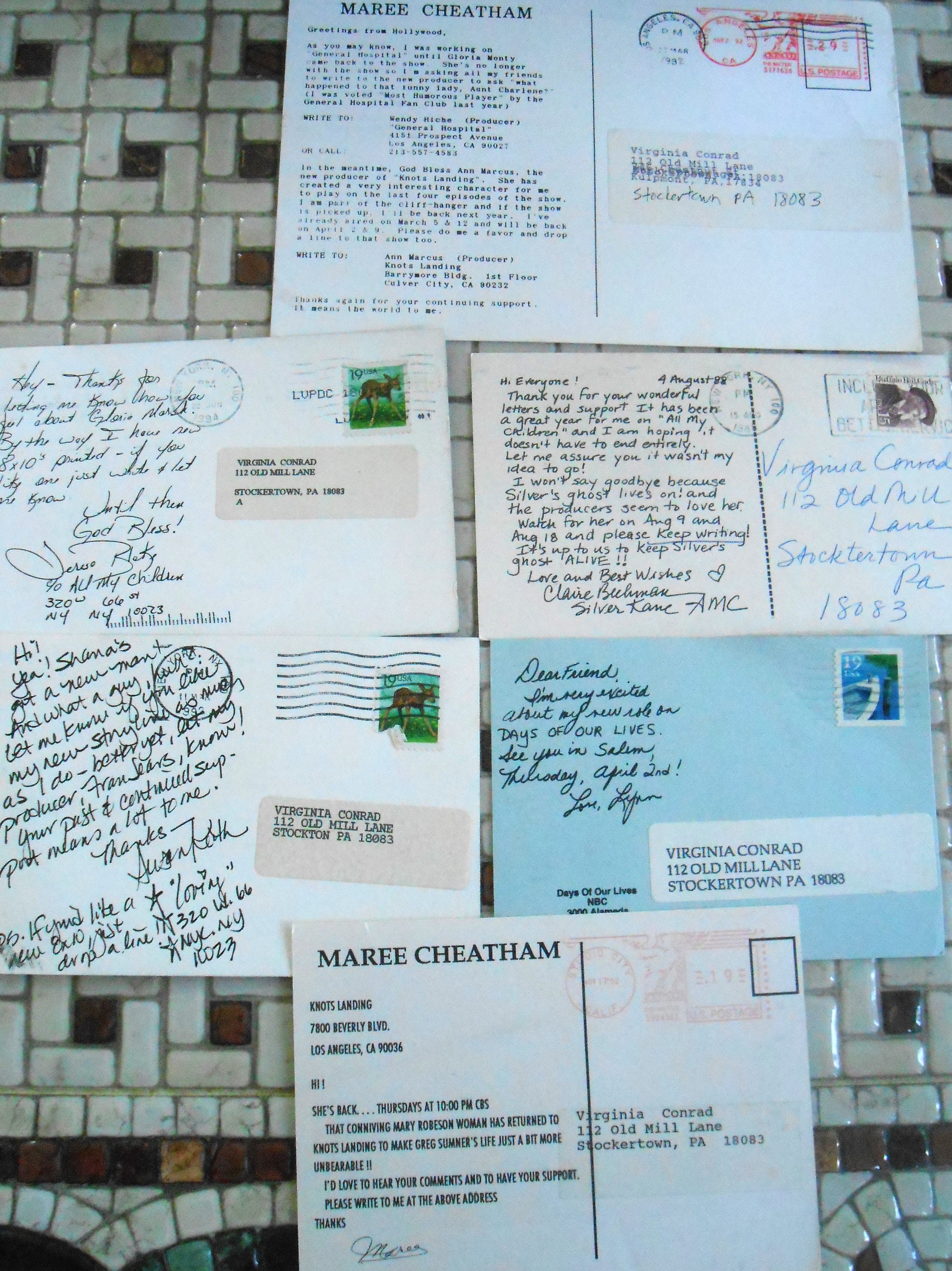 1980's-90's Soap Opera Actress Photos Letters Memorabilia Autograph Fan ...