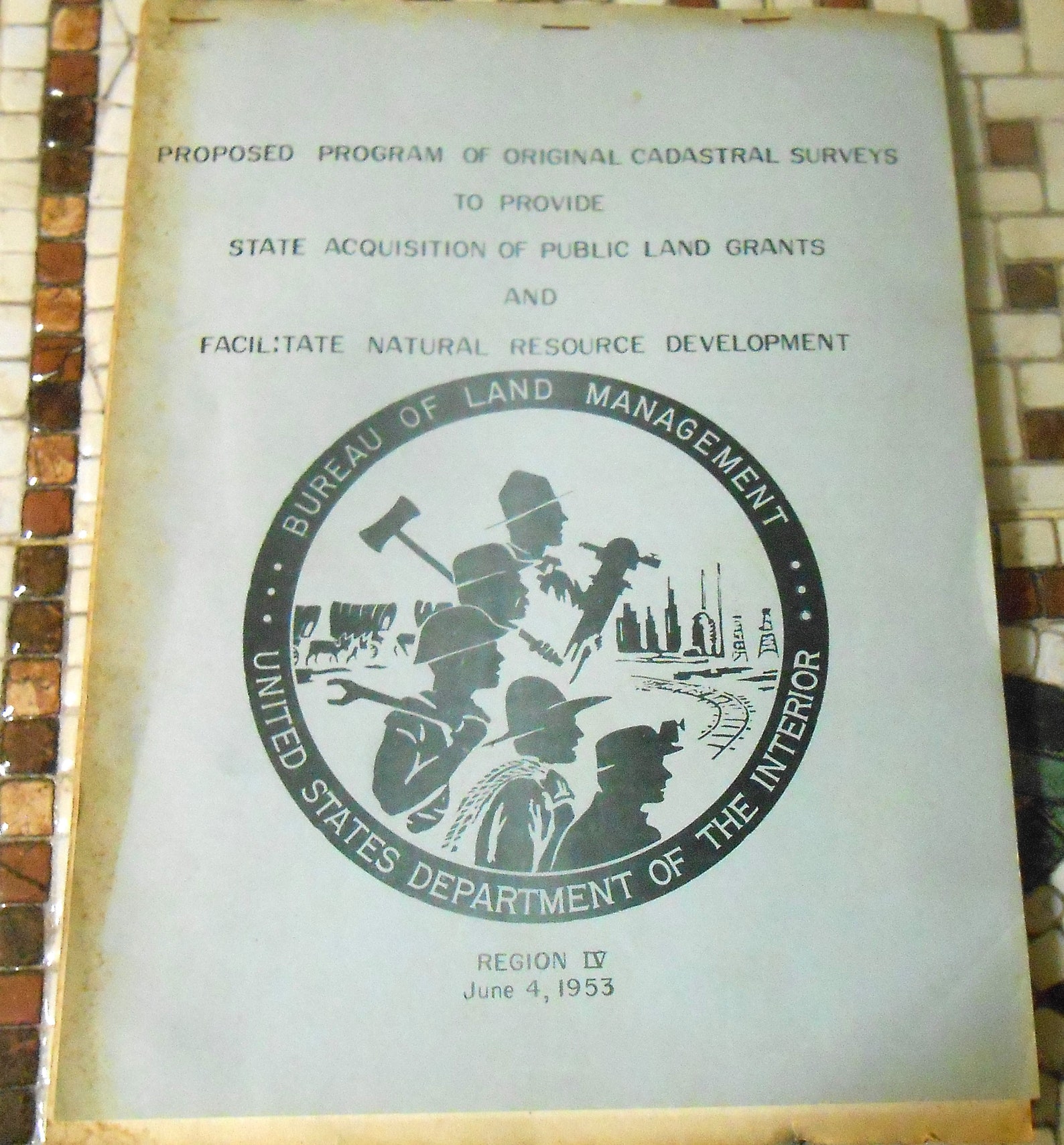 Proposed Program Orig Cadastral Surveys State Acquisition Public Land ...