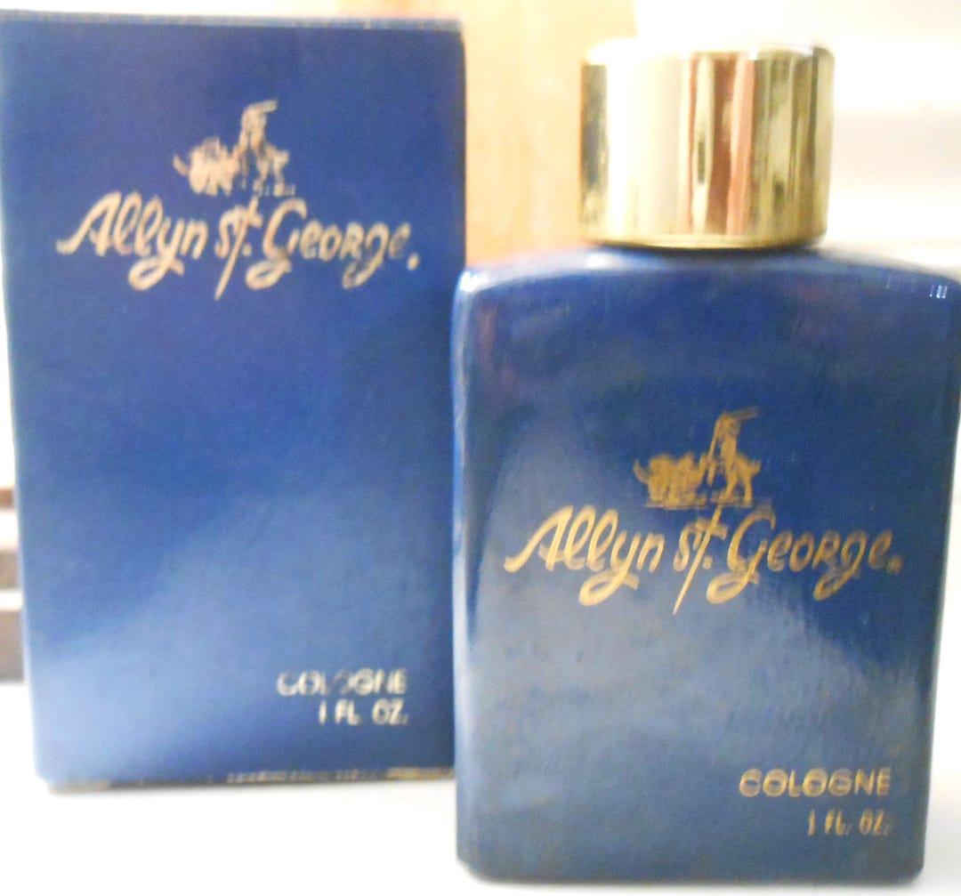 Original Allyn St George Cologne for Men 1oz Classic Navy Blue Bottle ...