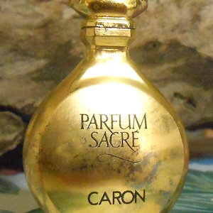 RARE Caron Parfum Sacre .10oz Miniature True Perfume Vanity Collectible ...