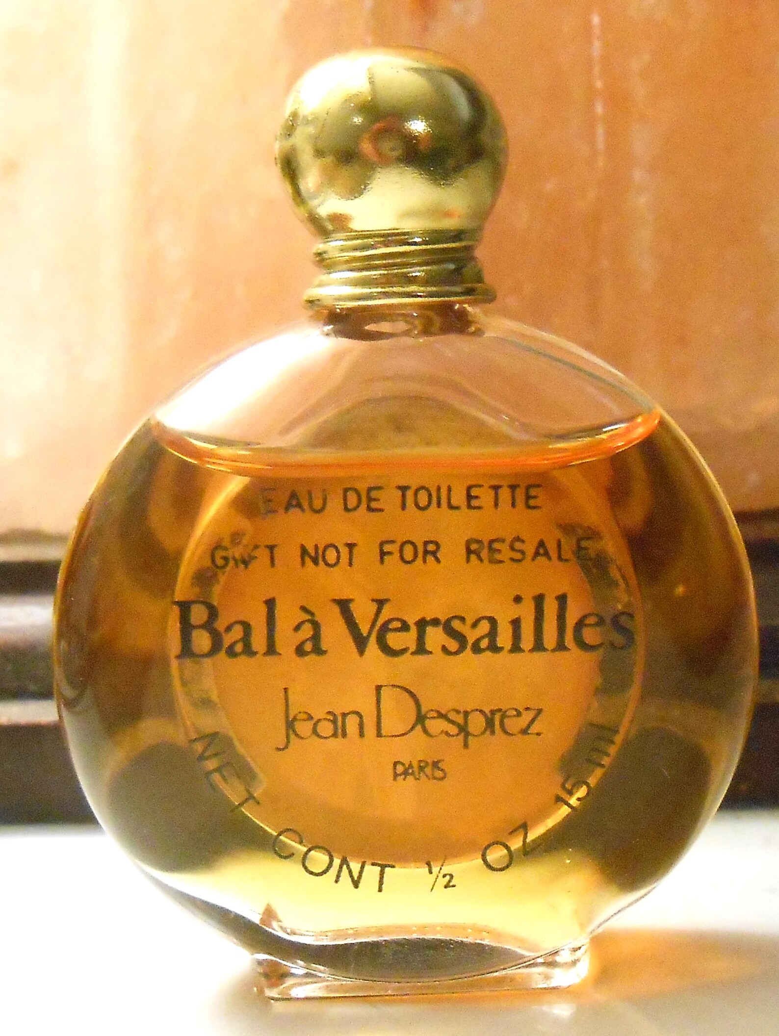 RARE Bal A Versailles by Jean Desprez for Women .5oz Miniature Eau De ...
