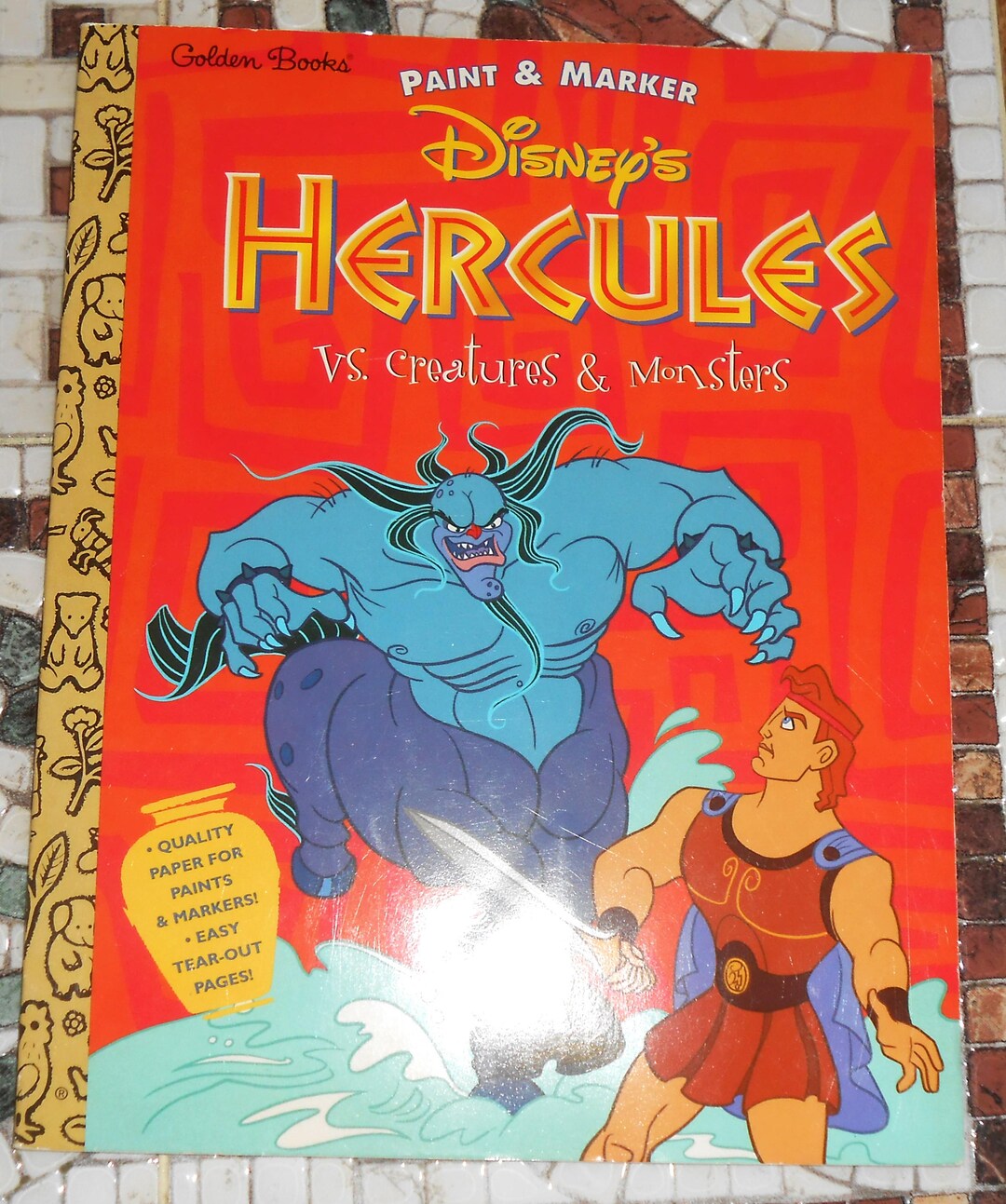 Disney's Hercules VS Creatures Monsters Paint & Marker 1997 Rare ...