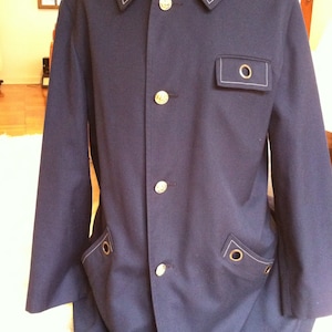 1970's Dark Blue Harbor Master by JOHN WEITZ 38L Vintage Skipper Jacket ...