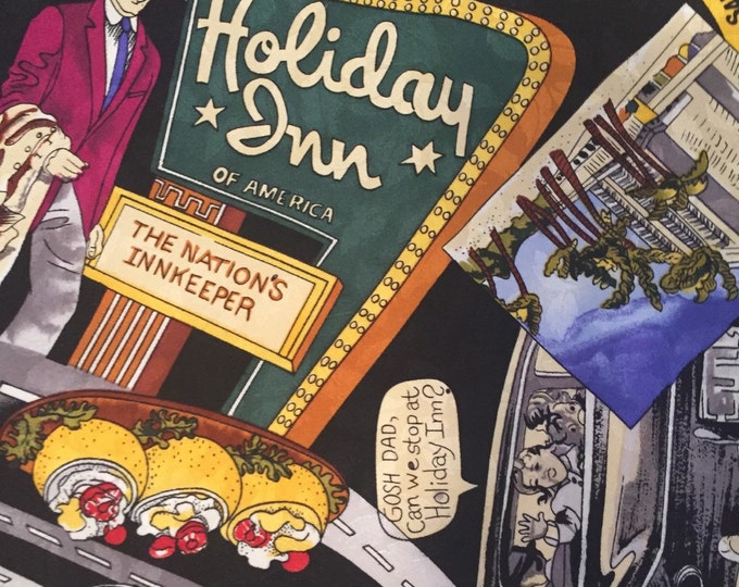 Large Fun Holiday Inn Print Silk Vintage NICOLE MILLER Scarf - Etsy