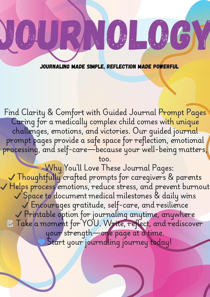 Managing Emotions Digital Download Journal Prompt Page on Stress Guided ...