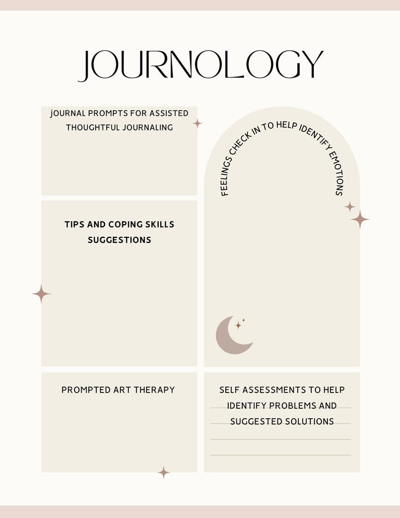 Managing Emotions Digital Download Journal Prompt Page on Stress Guided ...