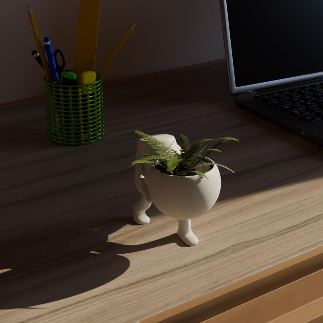 Humanoid Plant Pot – Minimalist Plant Pot for Modern Home Decor ...