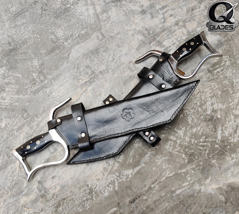 Handcrafted Acid Washed Wing Chun High Carbon Steel Swords Twin Sword ...