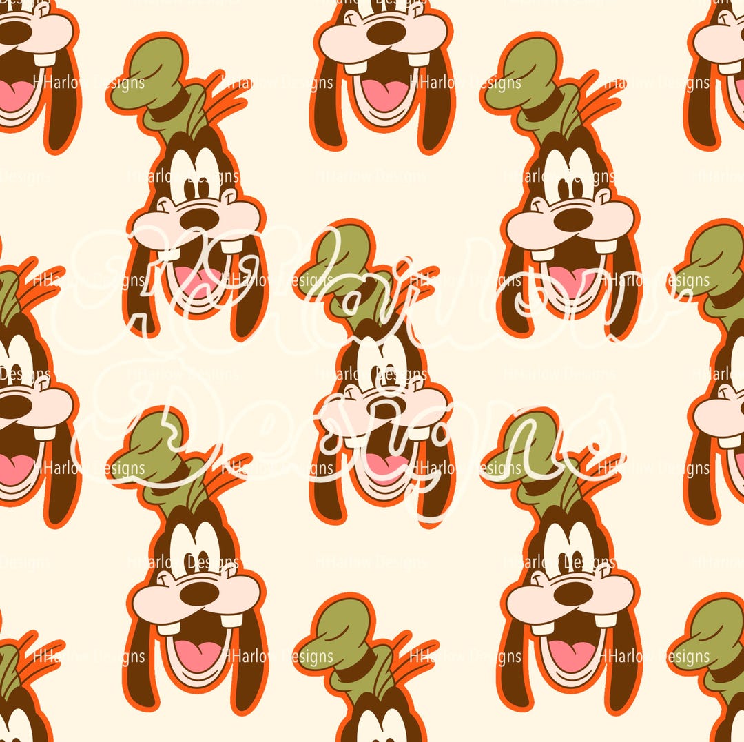 Sensational Six Groovy Goofy Seamless Pattern 12x12 300 DPI - Etsy