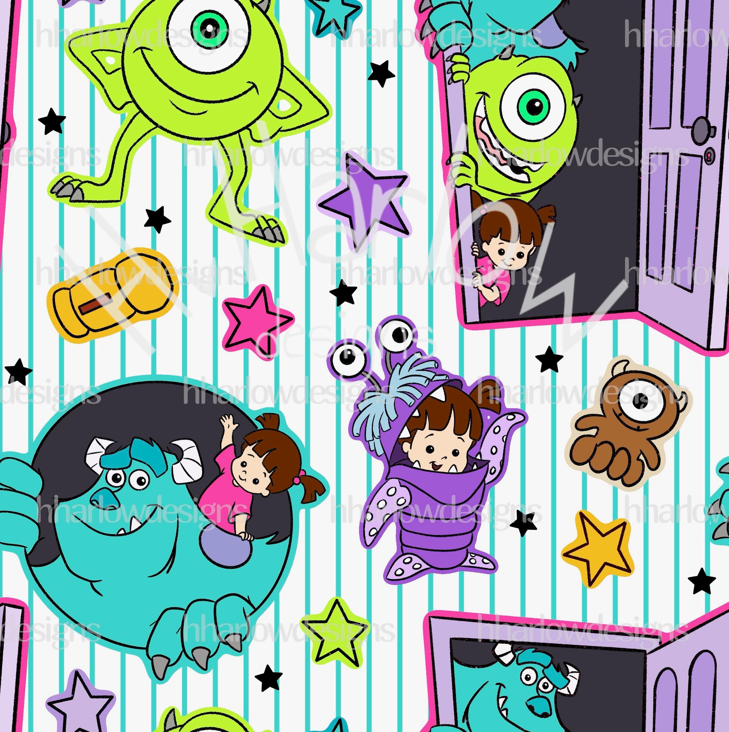 Monsters Inc Stripe Seamless Pattern 12x12 300 DPI - Etsy
