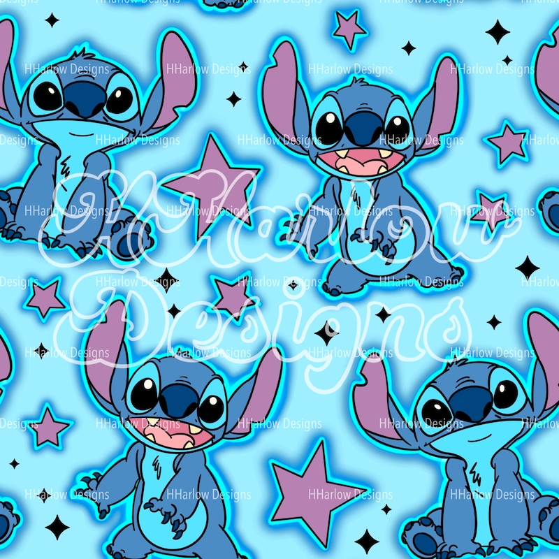 Stitch Wallpaper for iPad - Etsy