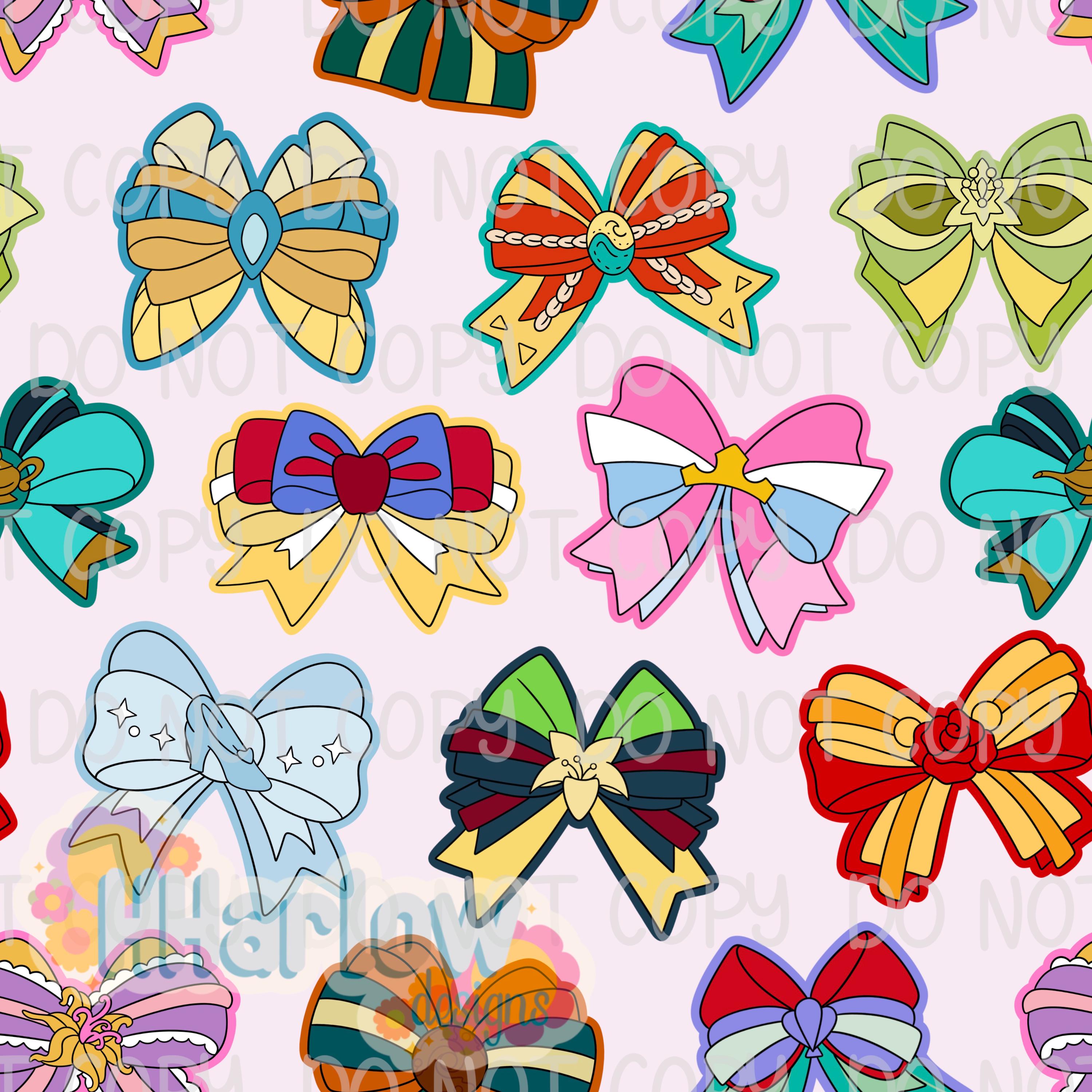 Magical Princess Bows Seamless Pattern 15x15 300 DPI - Etsy