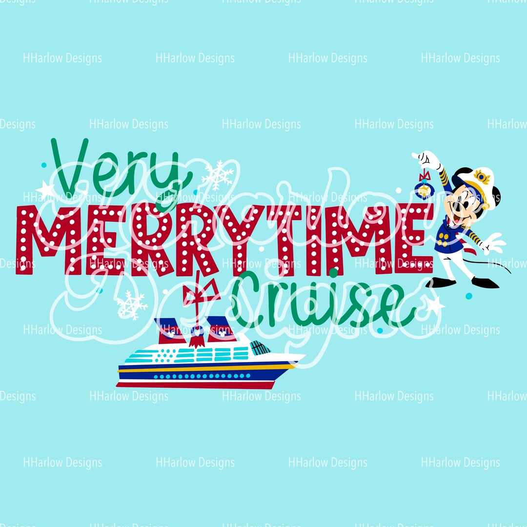 DCL Merrytime Cruise Christmas PNG 300 DPI - Etsy