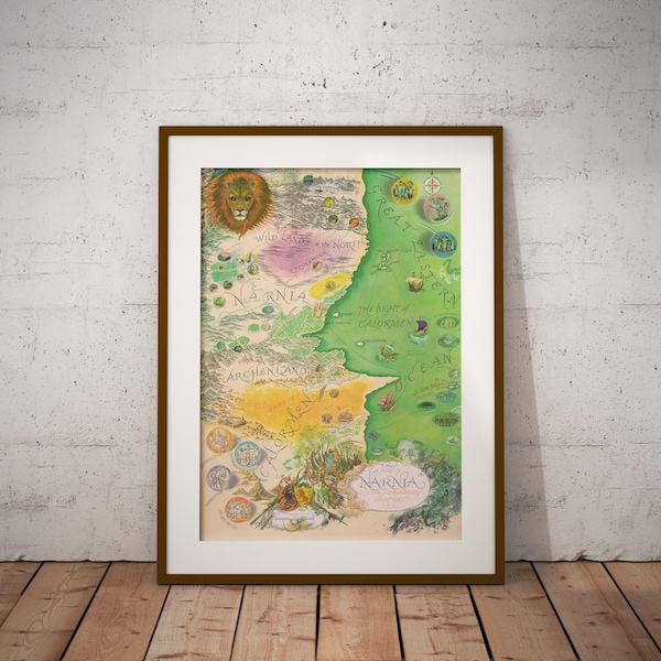 Map of Narnia - Etsy