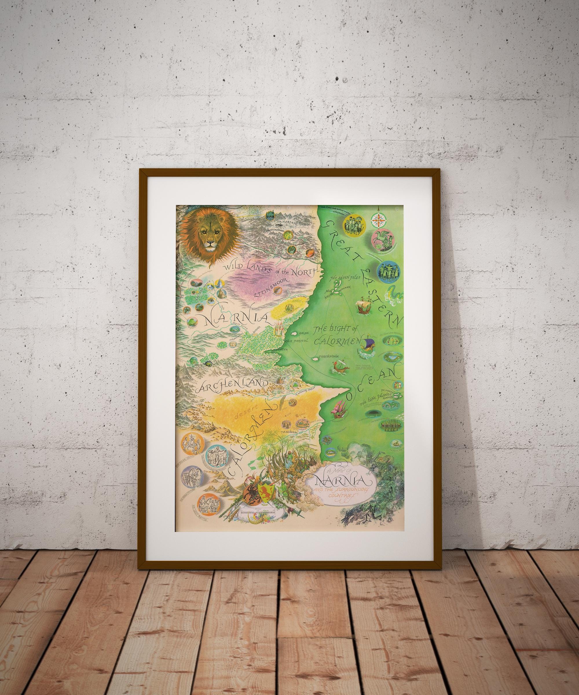 A Map of Narnia and the Surrounding Lands – Fantasy Printable Map ...