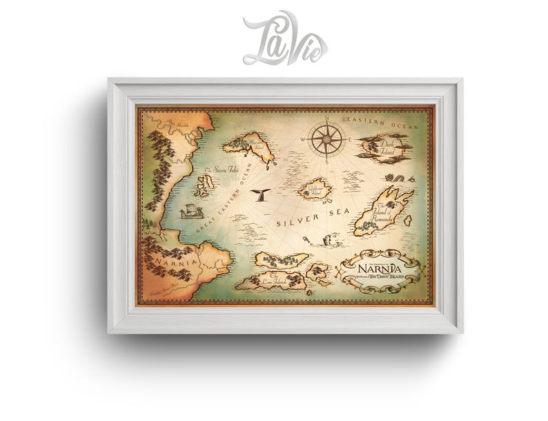 Narnia Map Print | Vintage Fantasy Wall Art (digital Download) - Etsy