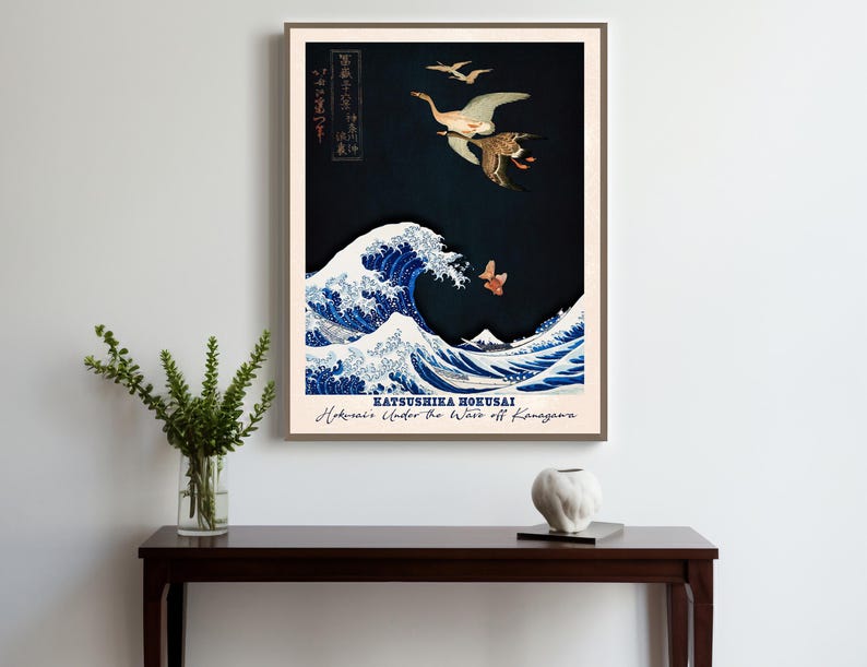 Wave off Kanagawa Hokusai Ukiyoe Art Print (digital Download) - Etsy